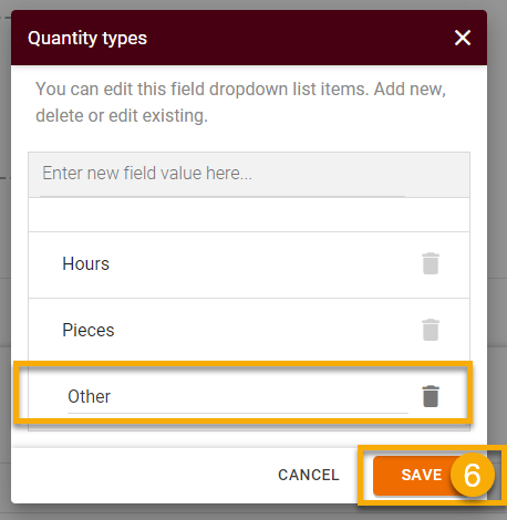 How to set, change or remove Quantity types for Bills?